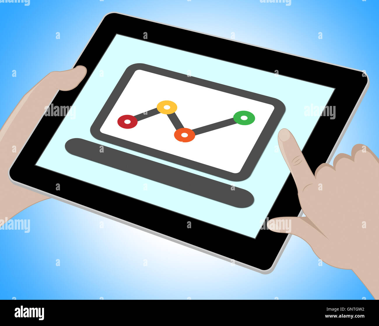 Graph Online Meaning Graph Forecast 3d Illustration Stock Photo - Alamy