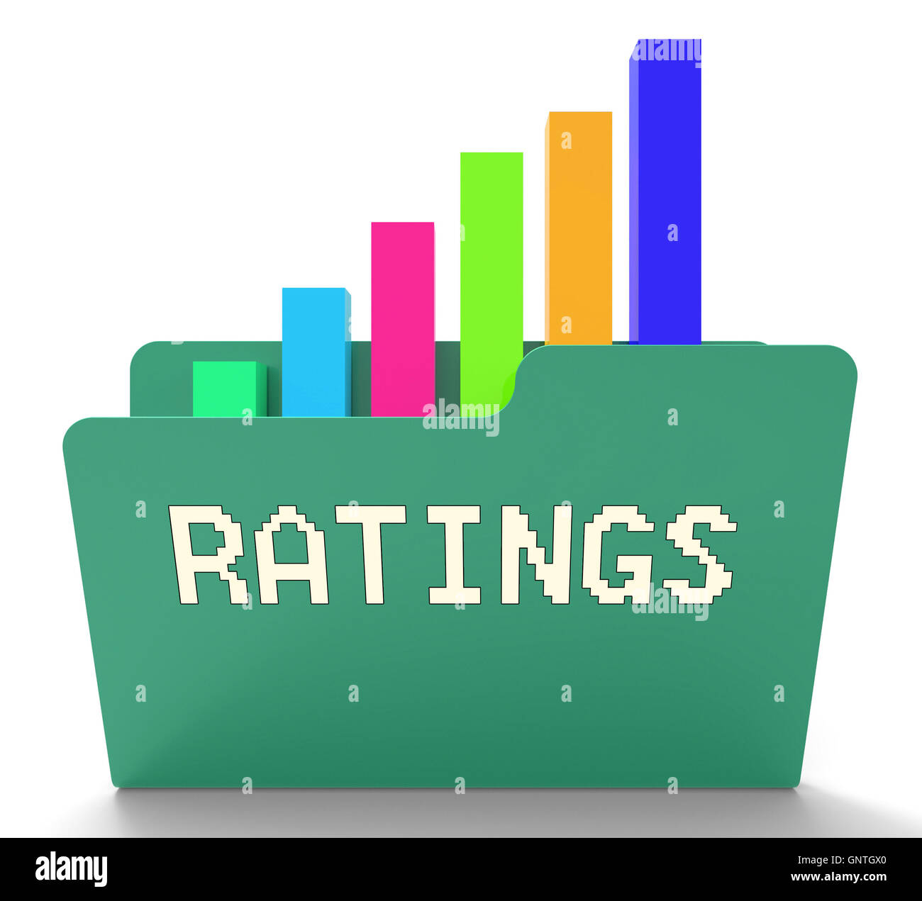 Ratings File Indicating Chart Classification 3d Rendering Stock Photo ...