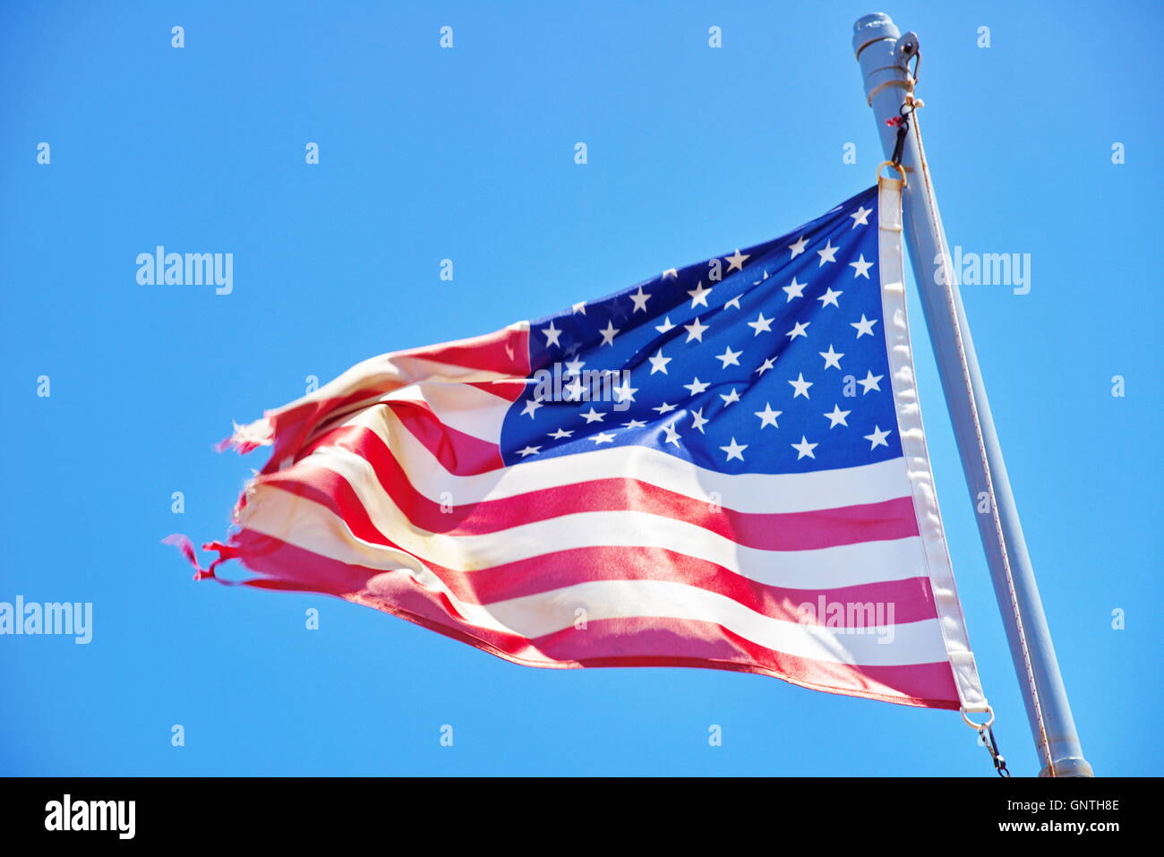 Usa flag wind hi-res stock photography and images - Alamy