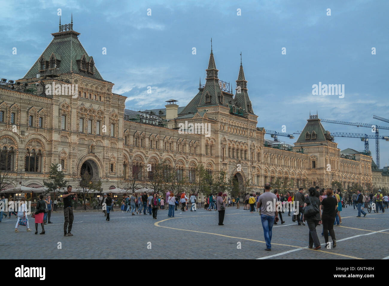 GUM Department Store, Shopping Mall on Red Square in Moscow - Russia ...