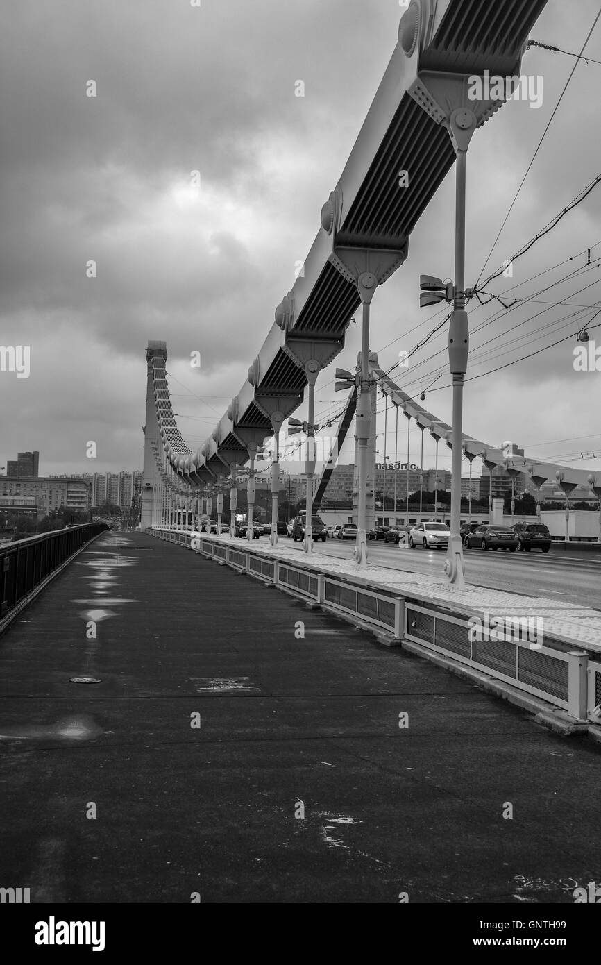 Krymsky Bridge / Crimean Bridge in Moscow city - Russia Stock Photo - Alamy
