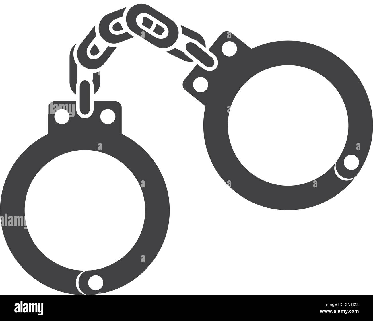 icon handcuffs police safe isolated Stock Vector Image & Art - Alamy