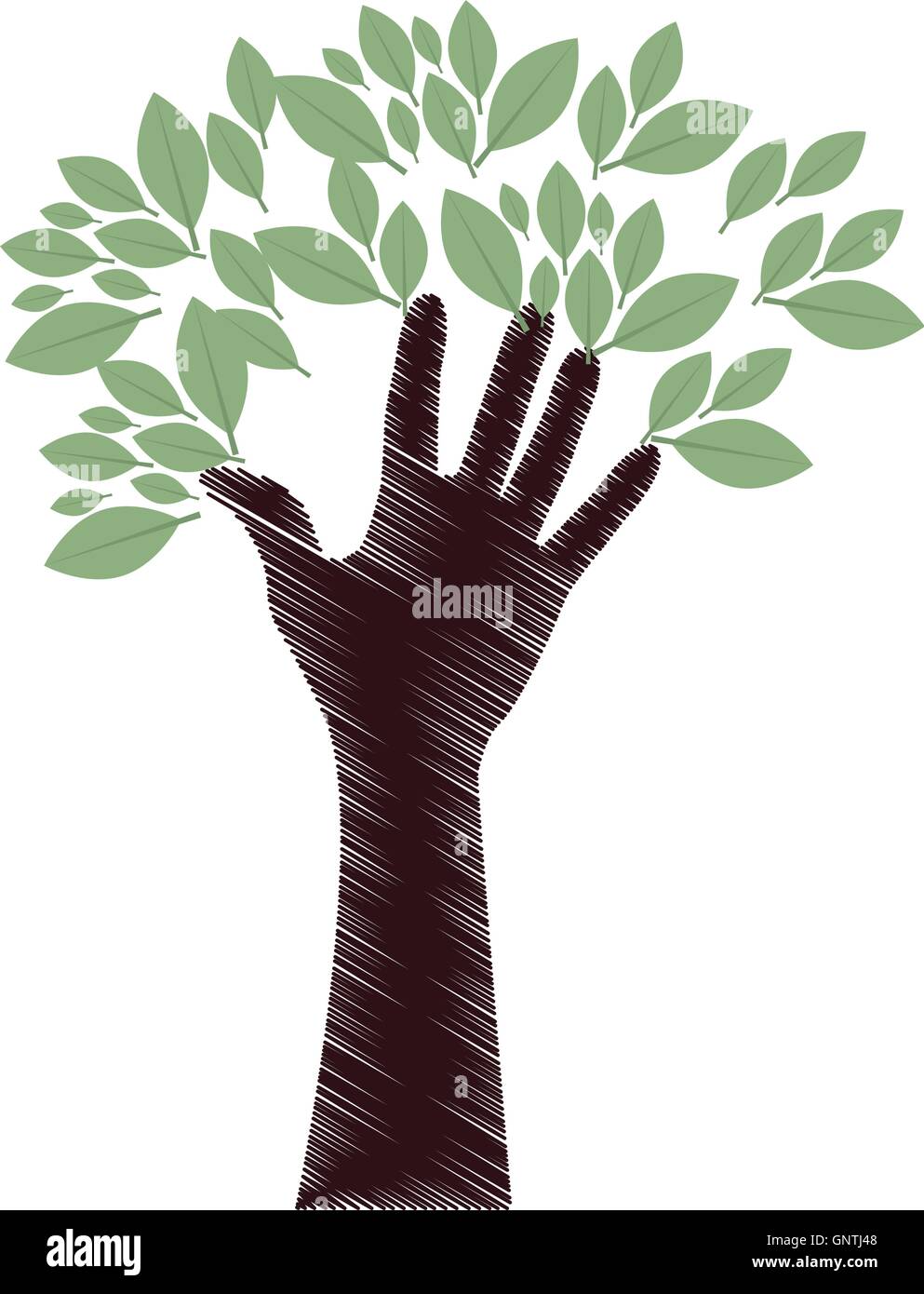 icon tree recycle environment isolated Stock Vector Image & Art - Alamy