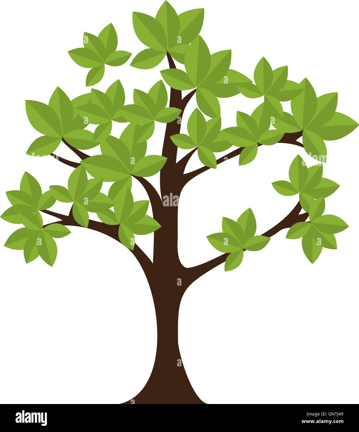 icon tree recycle environment isolated Stock Vector Image & Art - Alamy