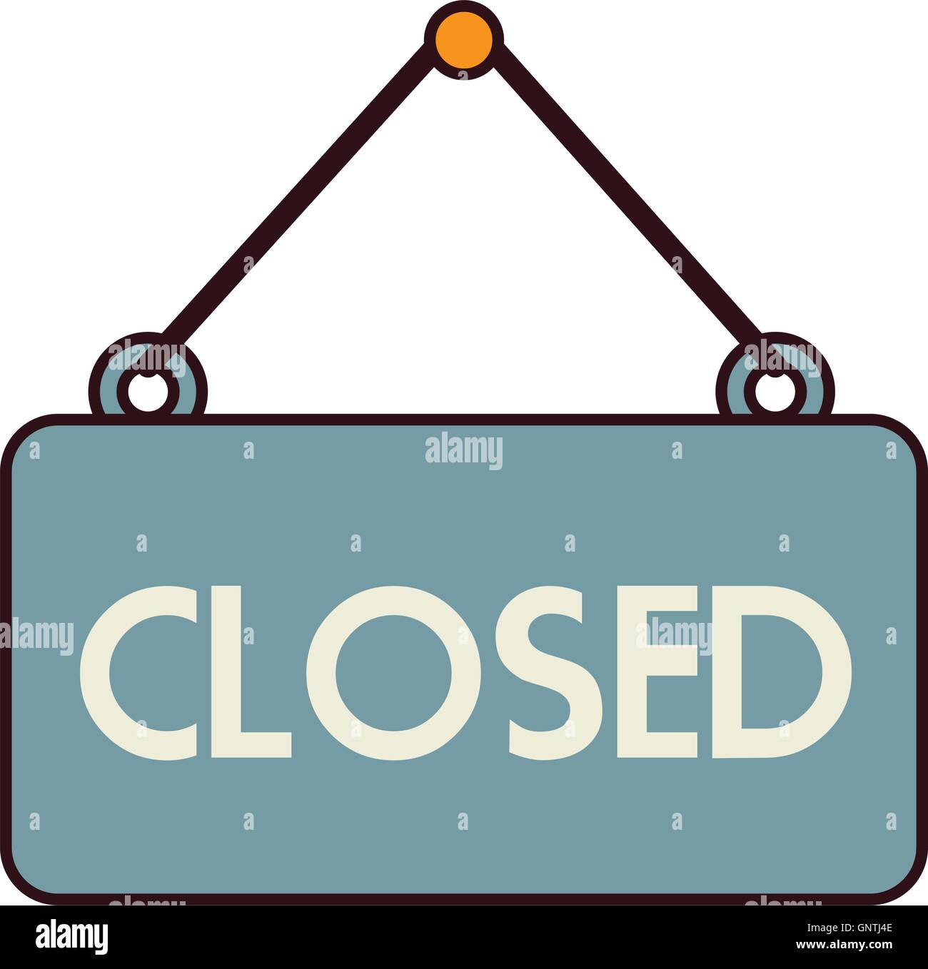 closed sign hang isolated Stock Vector Image & Art - Alamy