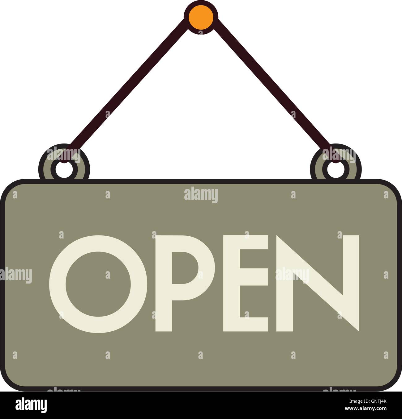 open sign store isolated Stock Vector Image & Art - Alamy