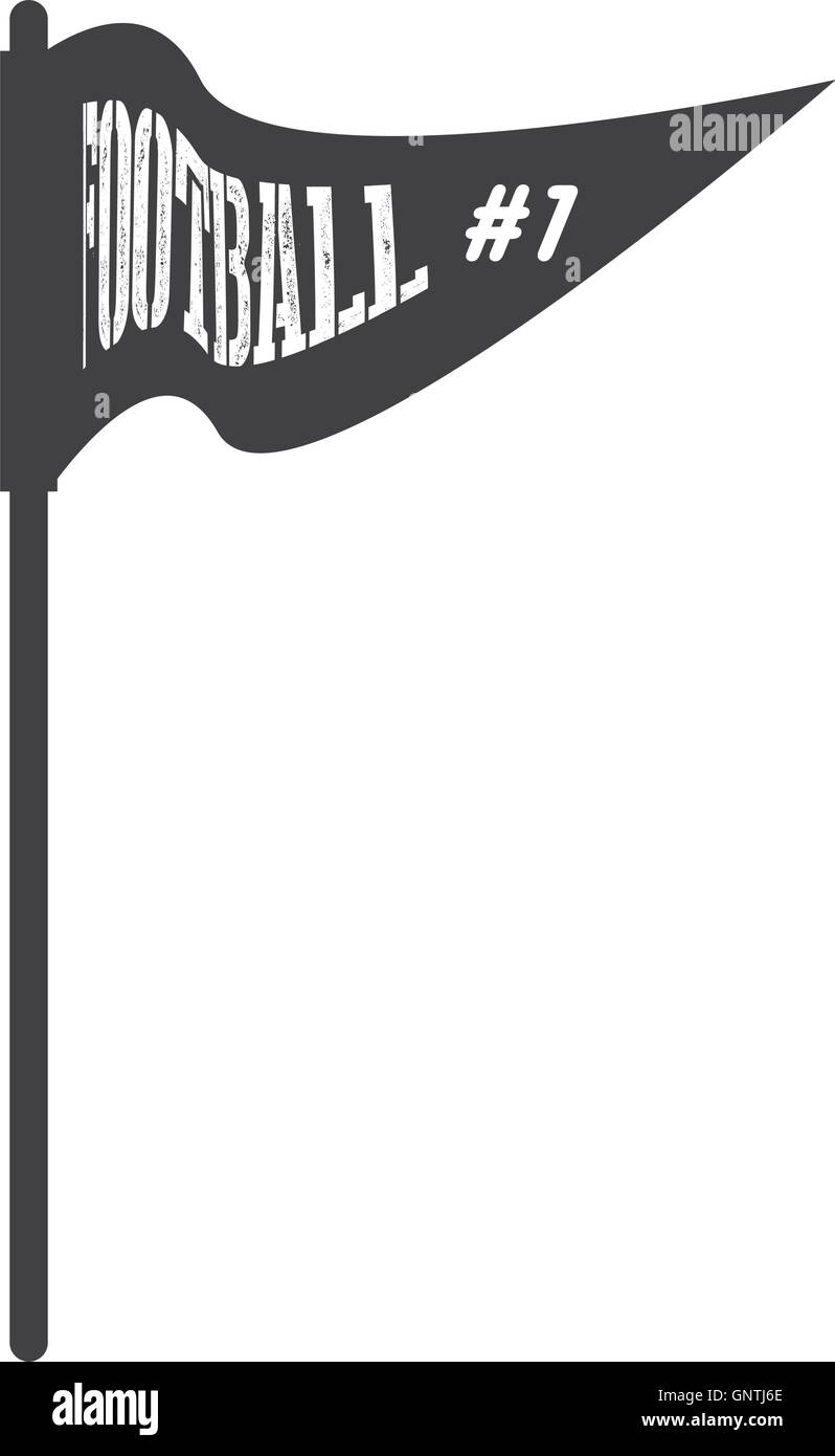 icon flag football american isolated Stock Vector Image & Art - Alamy