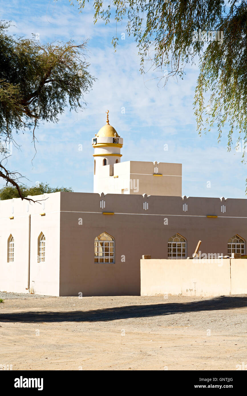 minaret and religion in clear sky in oman muscat the old mosque Stock ...