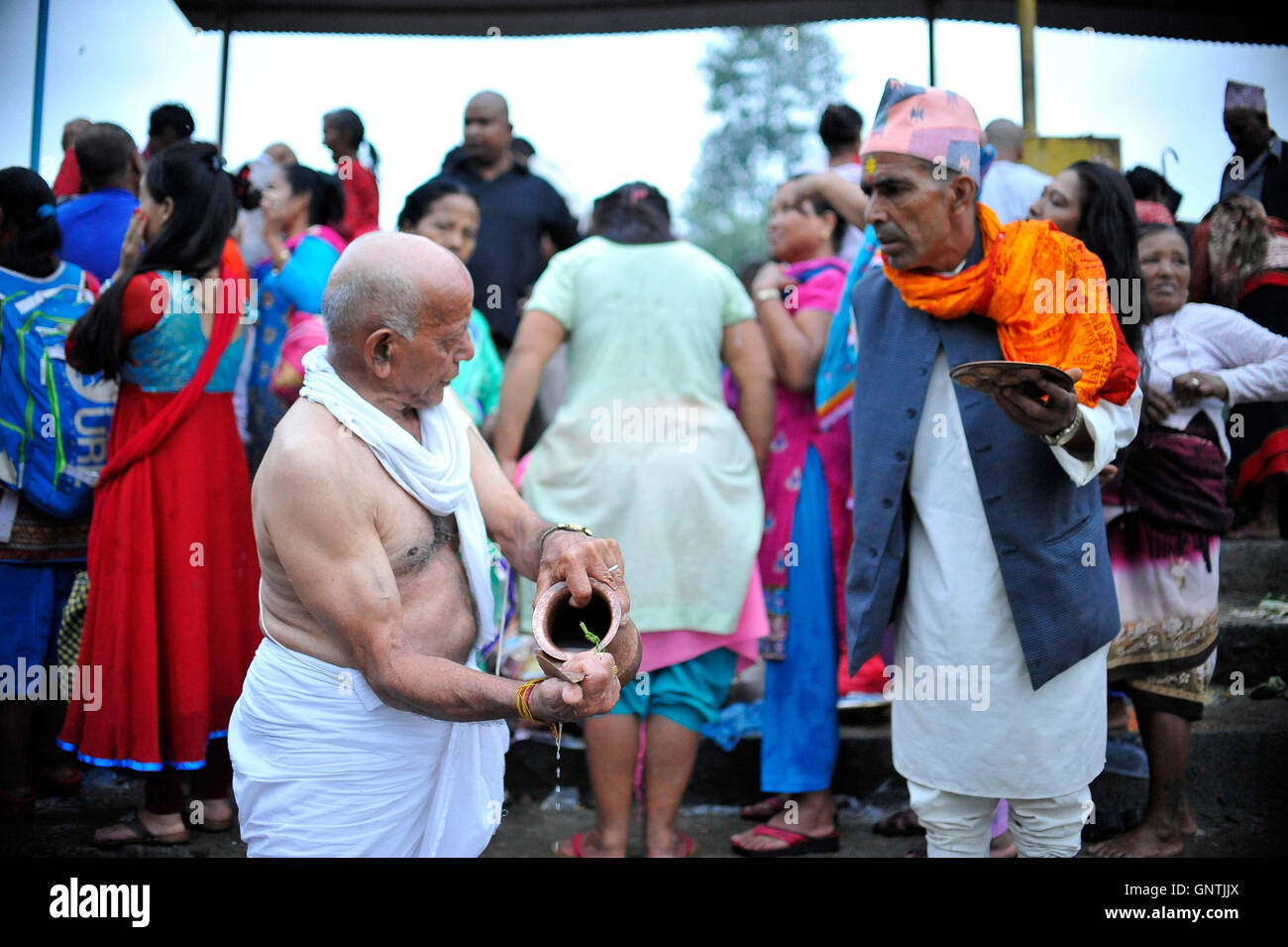 Kathmandu, Nepal. 01st Sep, 2016. Nepalese Devotees perform Religious ...