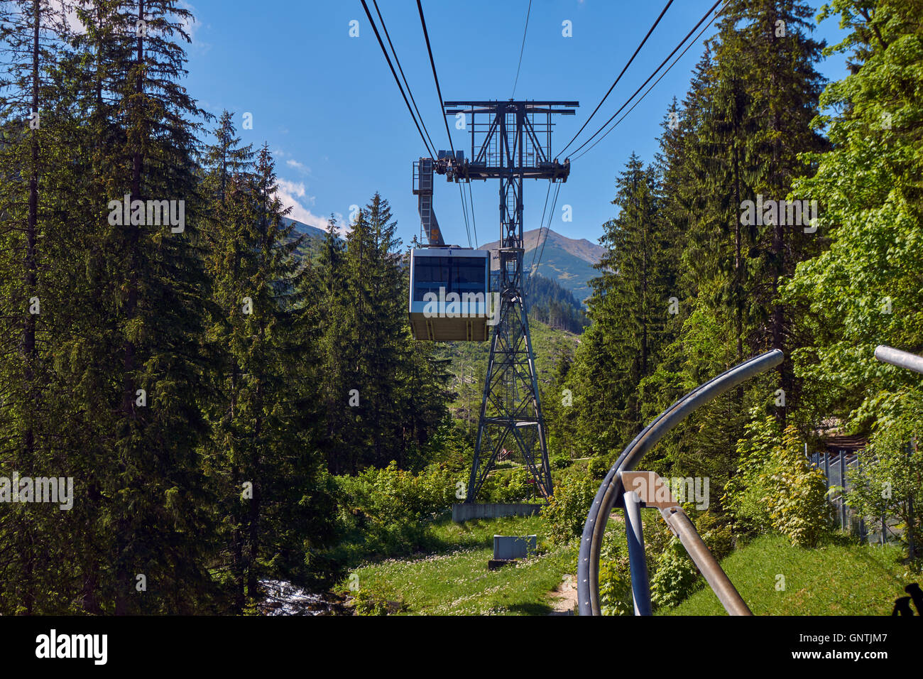 Cable Car for Kasprowy Wierch in Tatra Mountains in Poland Stock Photo ...