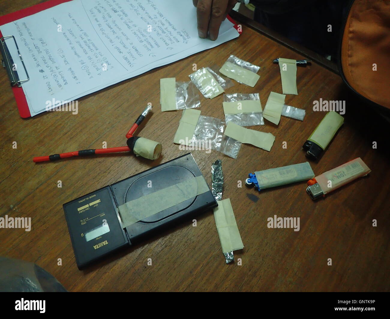 Quezon City, Philippines. 31st Aug, 2016. 65 alledged drugs users were ...