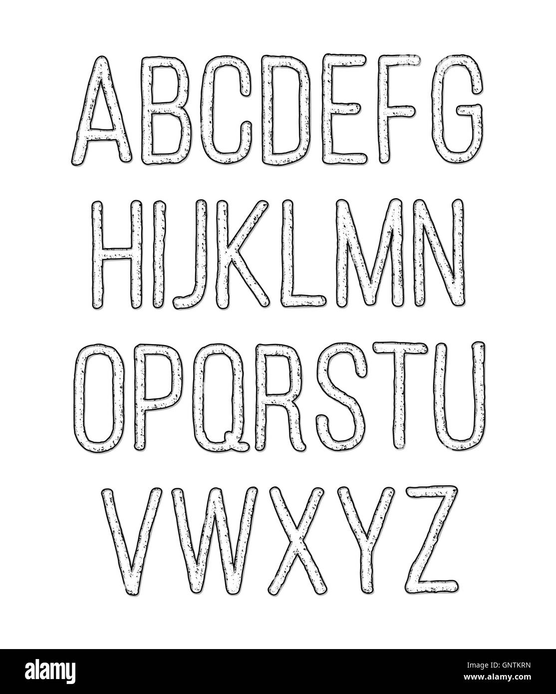 Alphabet letter Black and White Stock Photos & Images - Alamy