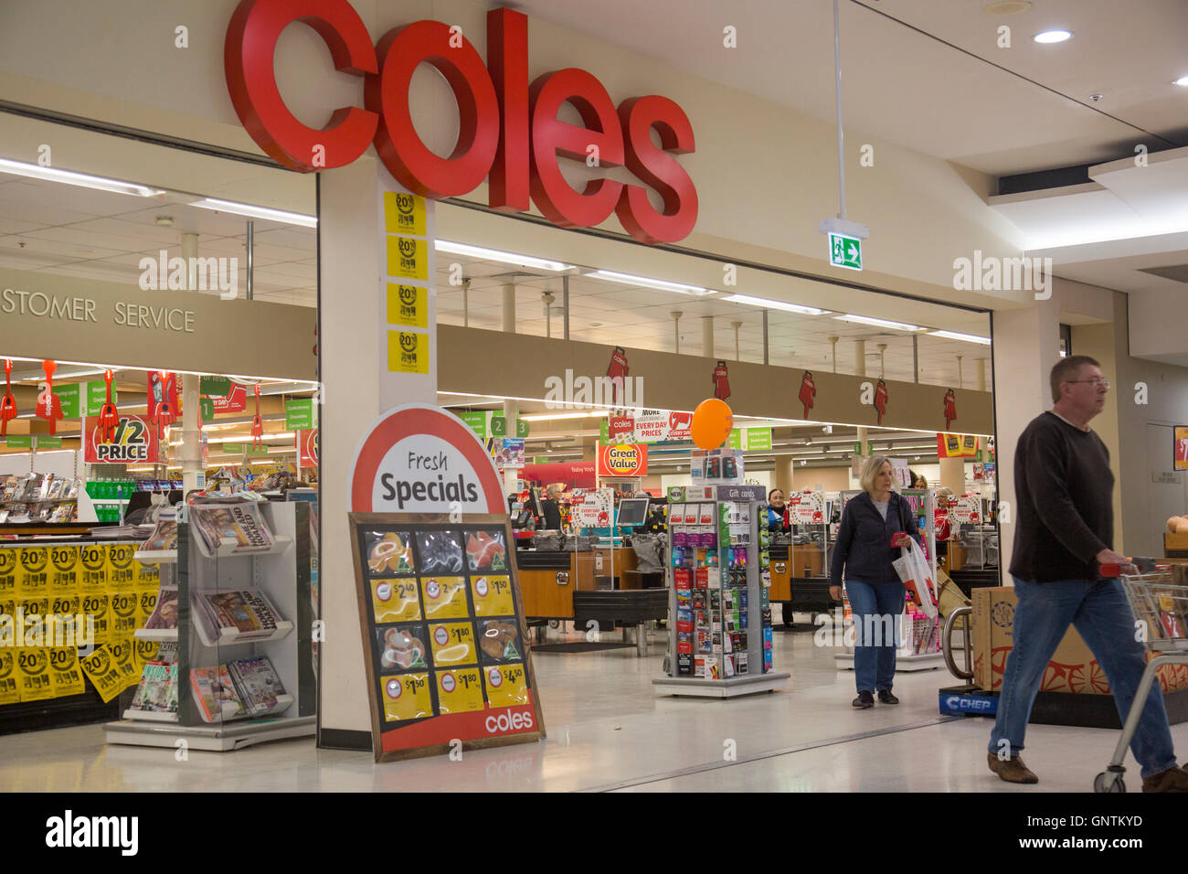 Coles supermarket grocery store in Mona Vale, Sydney,Australia Stock ...