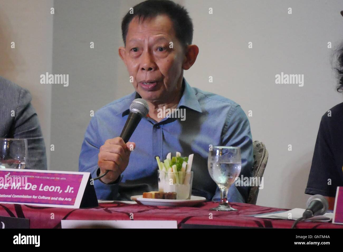 Manila, Philippines. 01st Sep, 2016. NCCA Chair Felipe M. de Leon, Jr ...