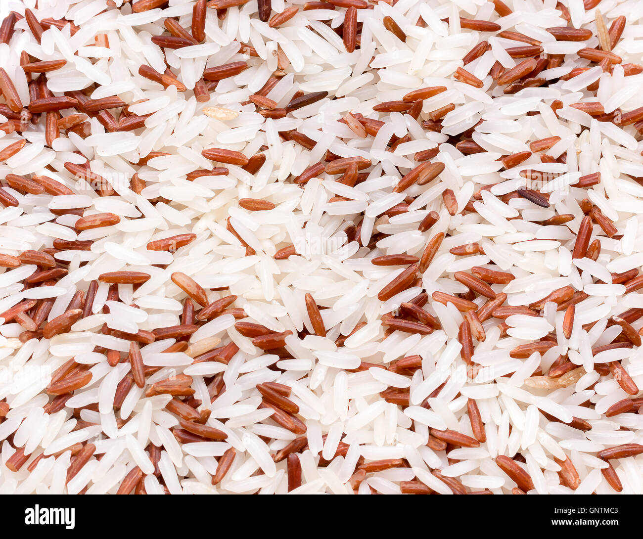 White and Red rice texture. Isolated on white background with clipping ...