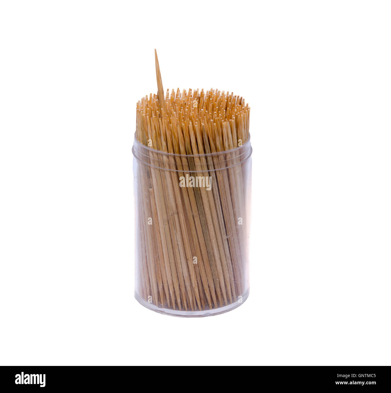 Toothpicks in a box. Isolated on white background with clipping path ...
