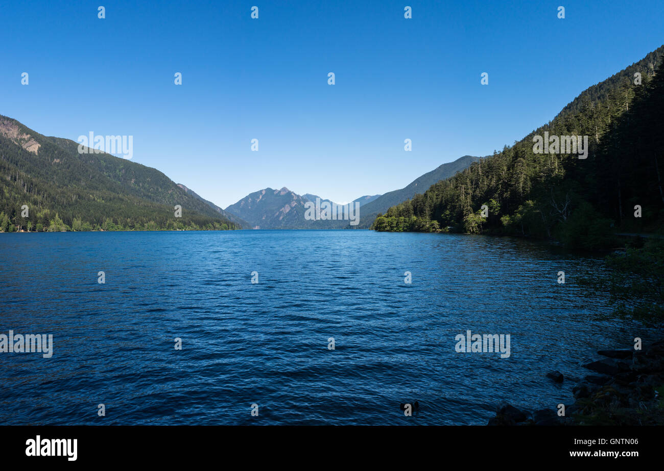 Beautiful Panorama of Lake Crescent in Olympic National Park ...