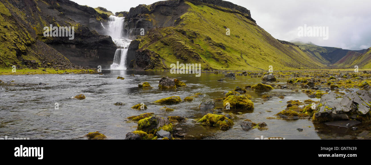 Ofaerufoss waterfall eldgja iceland hi-res stock photography and images ...