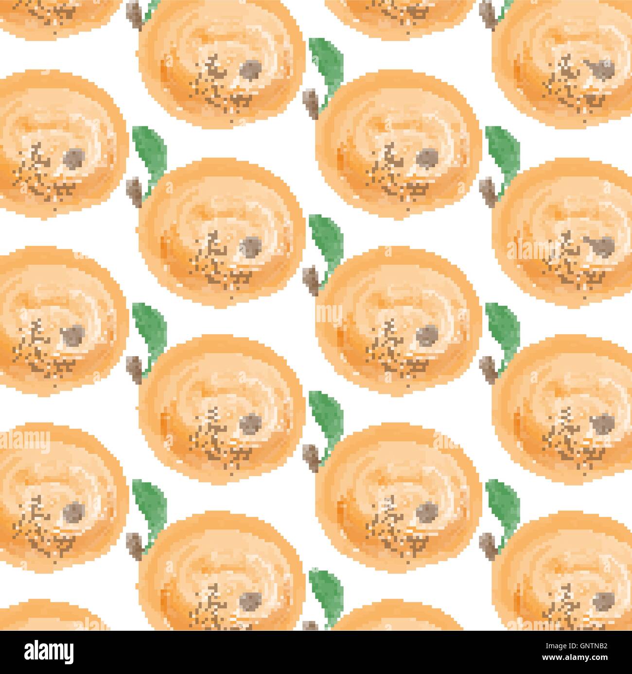 watercolor apricots background Stock Vector Image & Art - Alamy