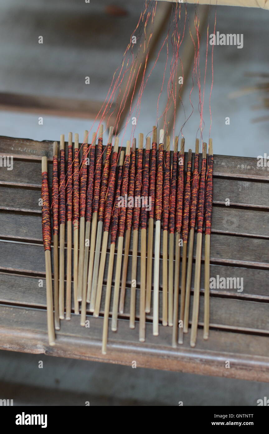 Process silk threads dyeing hi-res stock photography and images - Alamy