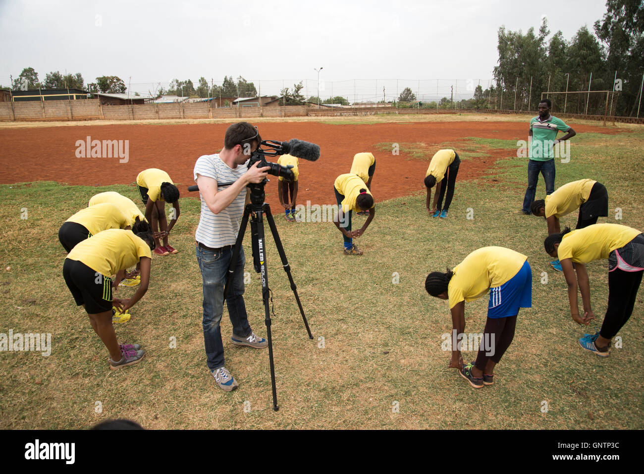 A girls running club in Southern Ethiopia gets filmed by an ...