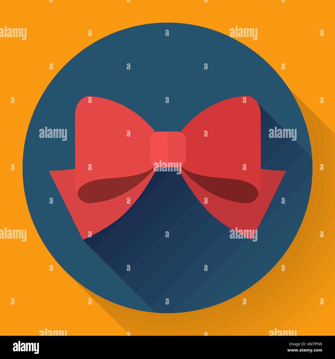 Vector red bow icon. Flat designed style Stock Vector Image & Art - Alamy