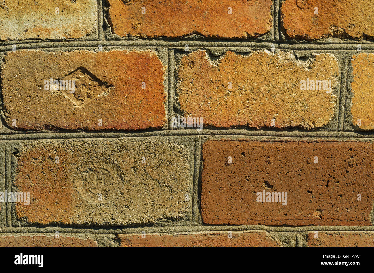 Old brickwall with signs of aging Stock Photo - Alamy