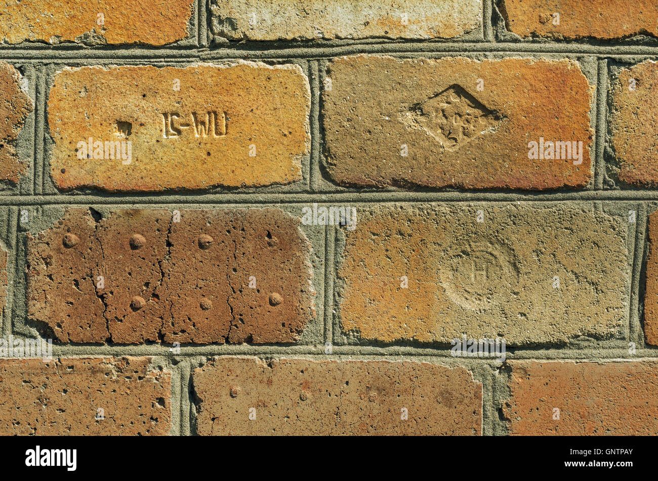 Old brickwall with signs of aging Stock Photo - Alamy