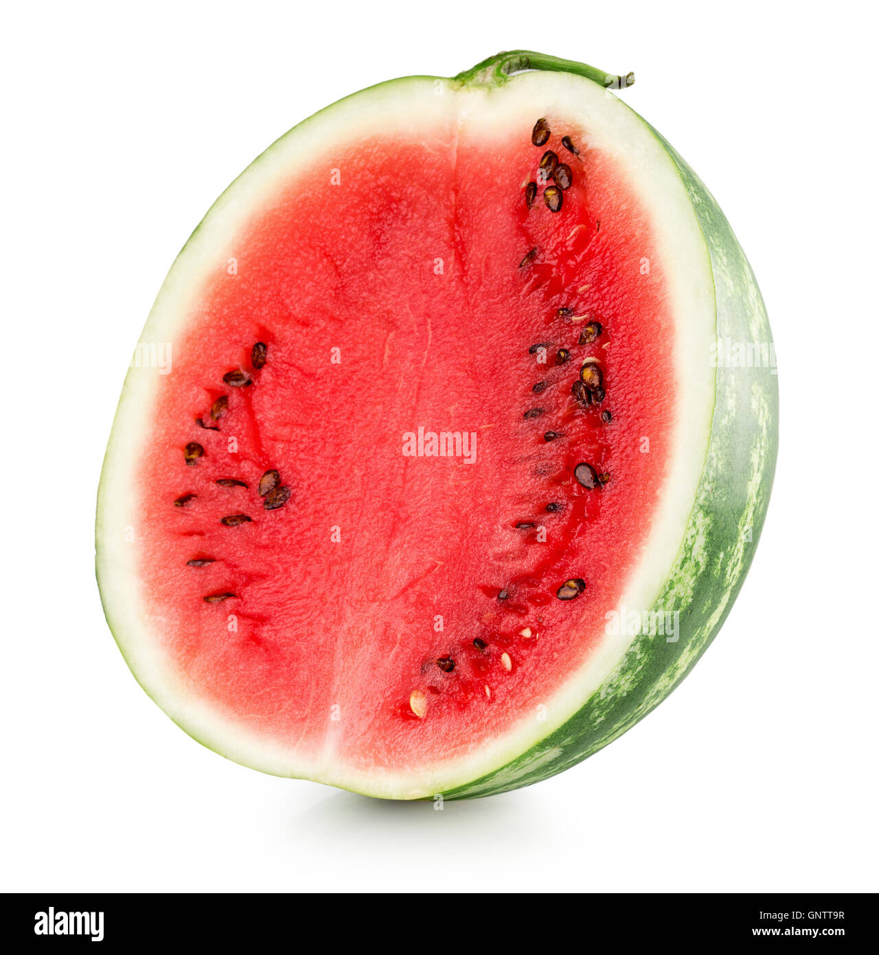 half of watermelon isolated on the white background Stock Photo - Alamy