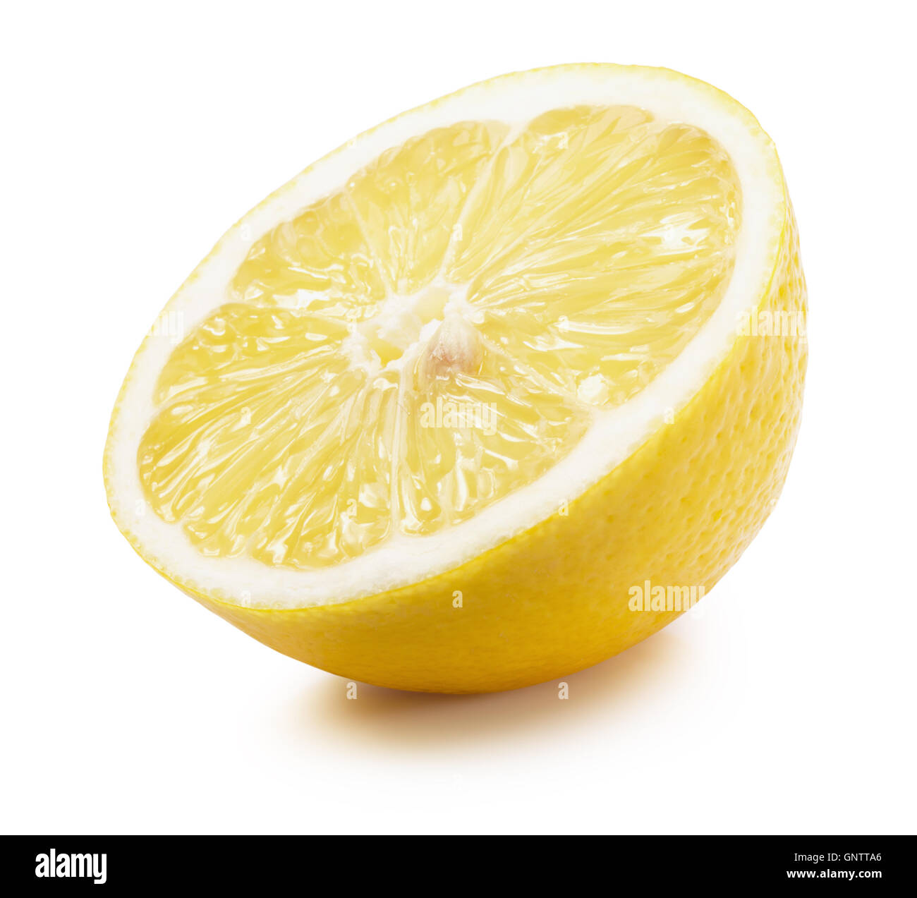half of lemon isolated on the white background Stock Photo - Alamy