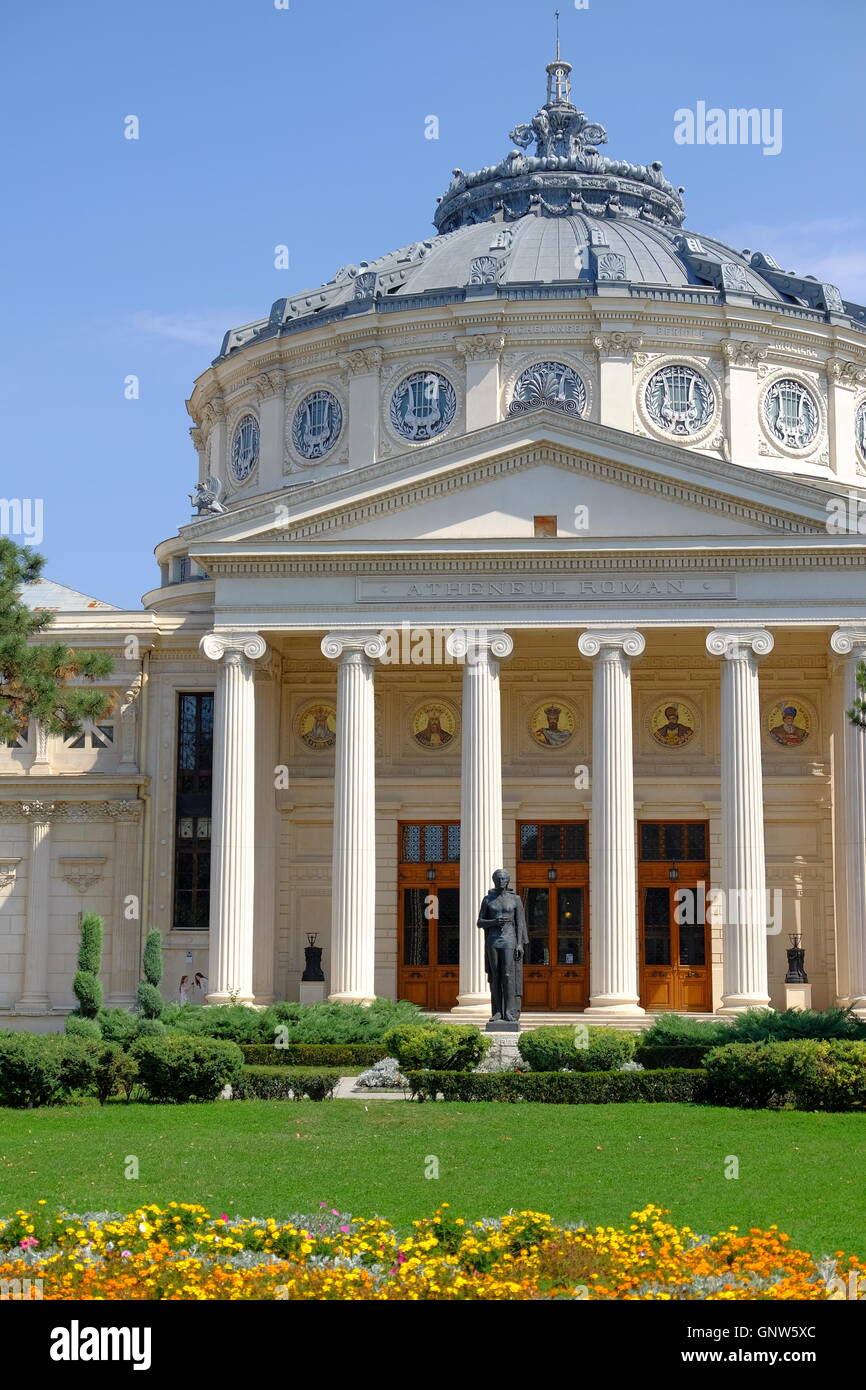 Romanian Athenaeum in Bucharest, Romania Stock Photo - Alamy