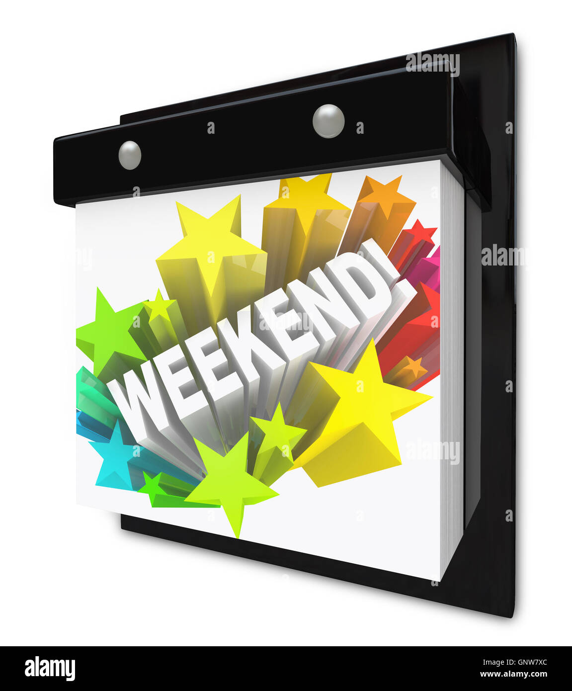 Weekend calendar hi-res stock photography and images - Alamy