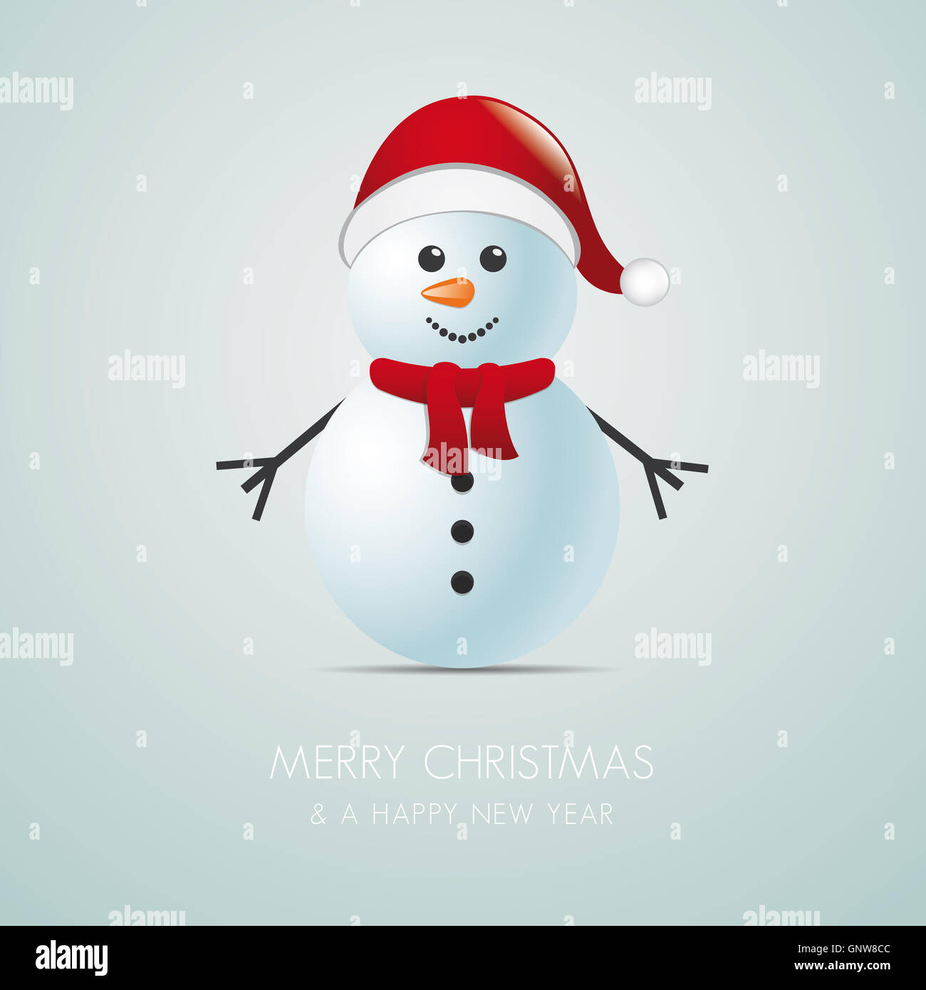 snowman with scarf Stock Photo - Alamy