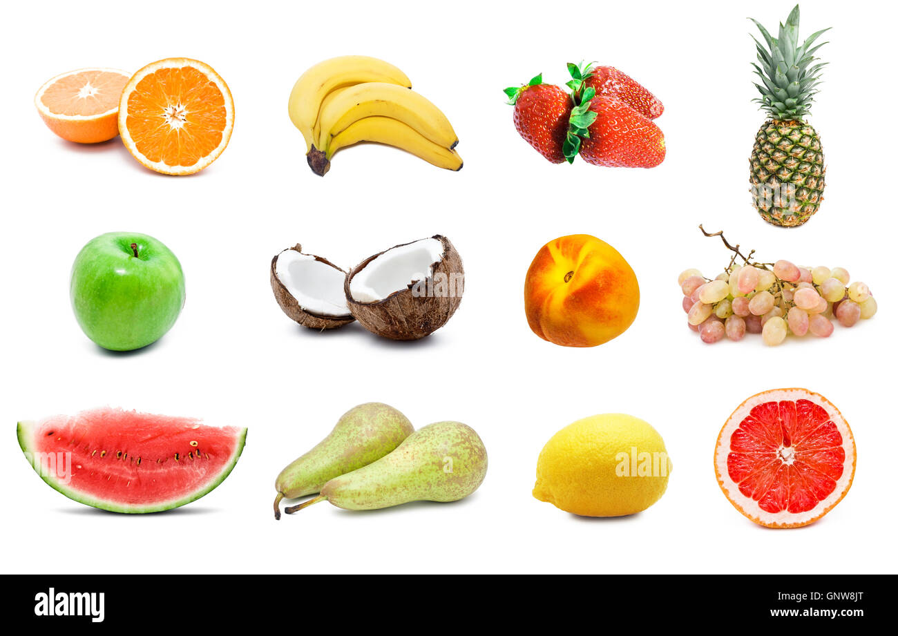Apple orange strawberry banana hi-res stock photography and images - Alamy