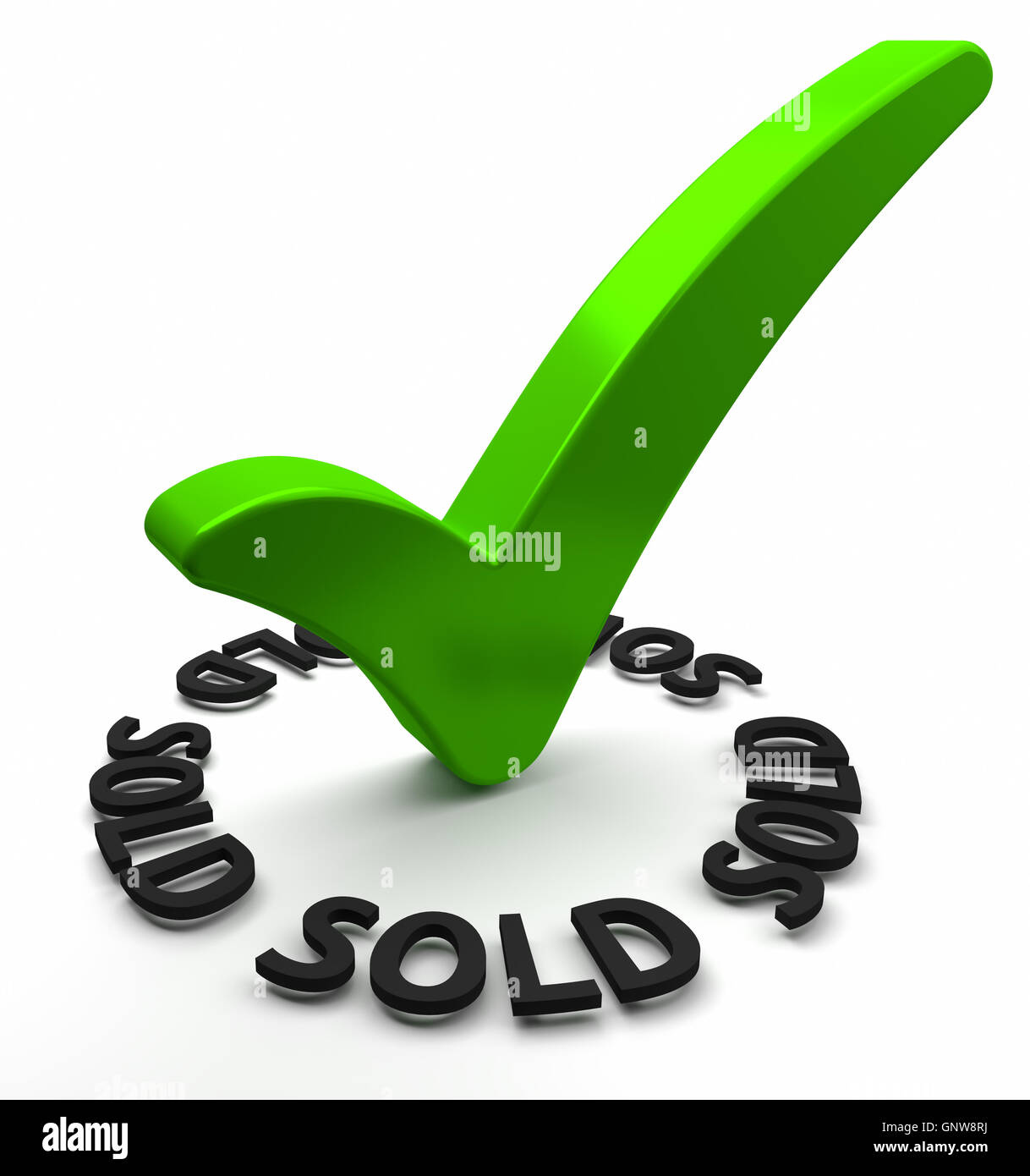 Sold for sale sign Cut Out Stock Images & Pictures - Alamy