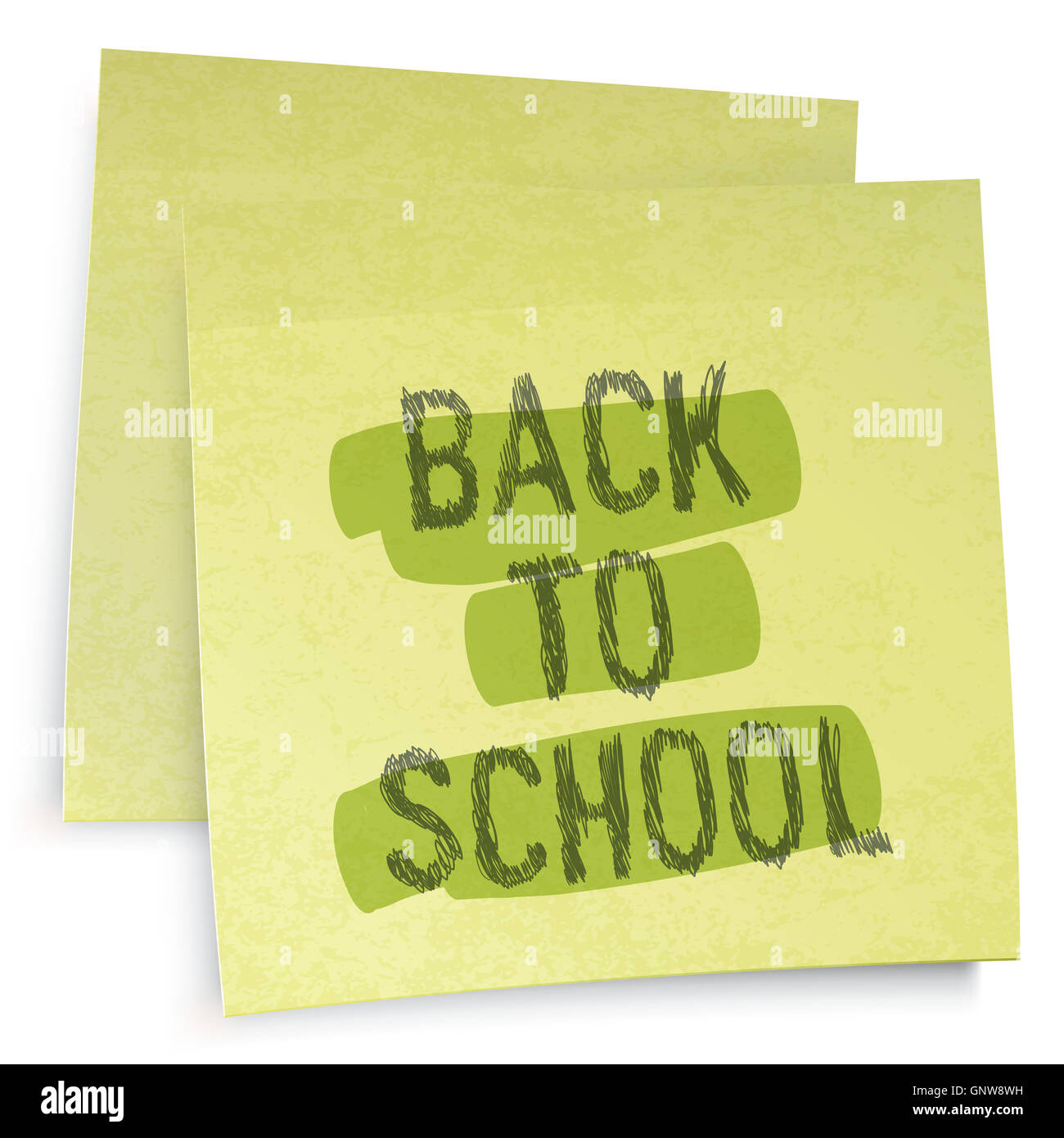 Back to school reminder. Vector illustration, EPS10 Stock Photo - Alamy