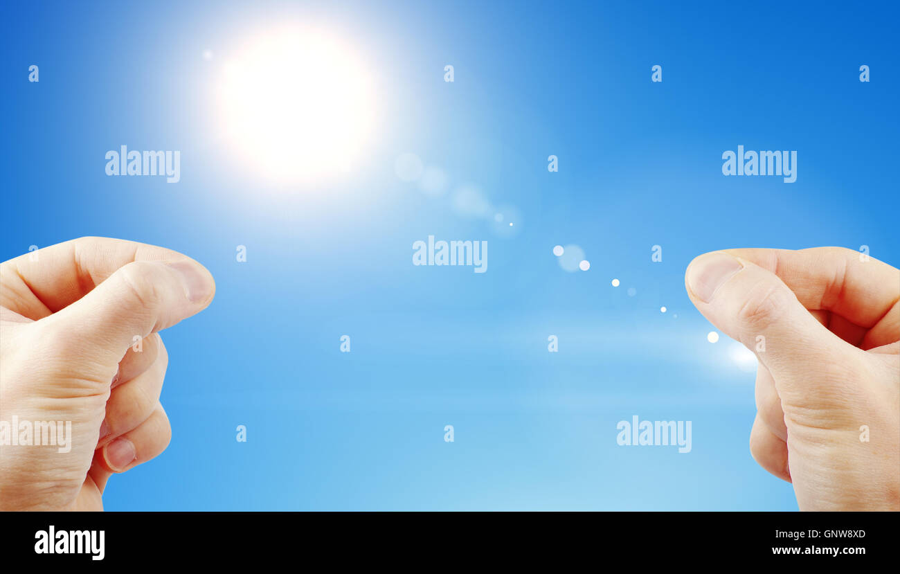 well shaped male hand and arm holding for something Stock Photo - Alamy