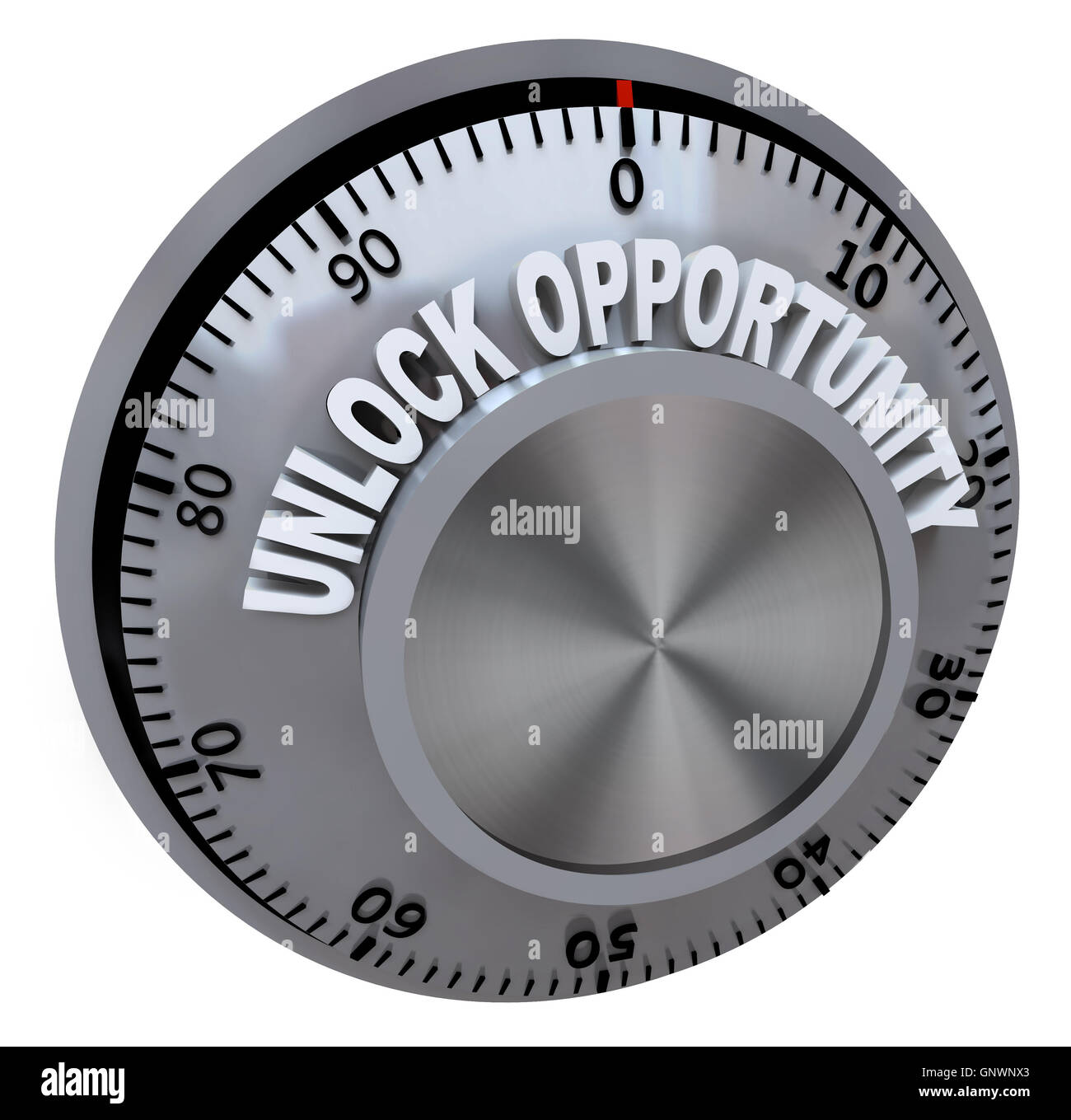 Unlock Opportunity Safe Lock Dial New Possibilities Stock Photo - Alamy
