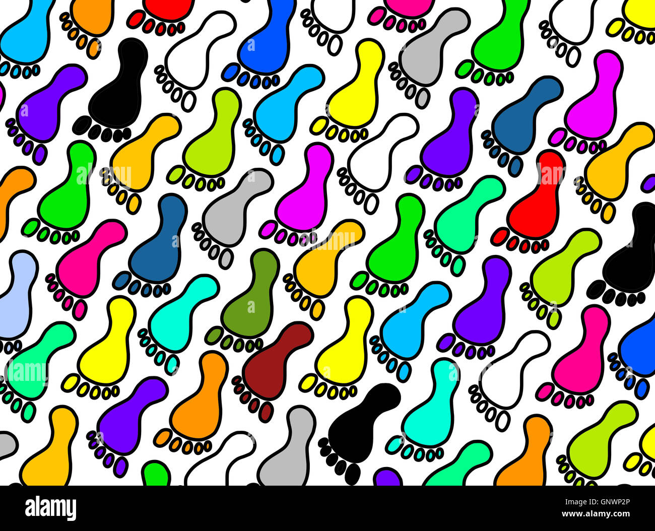 colorful feet background Stock Photo - Alamy