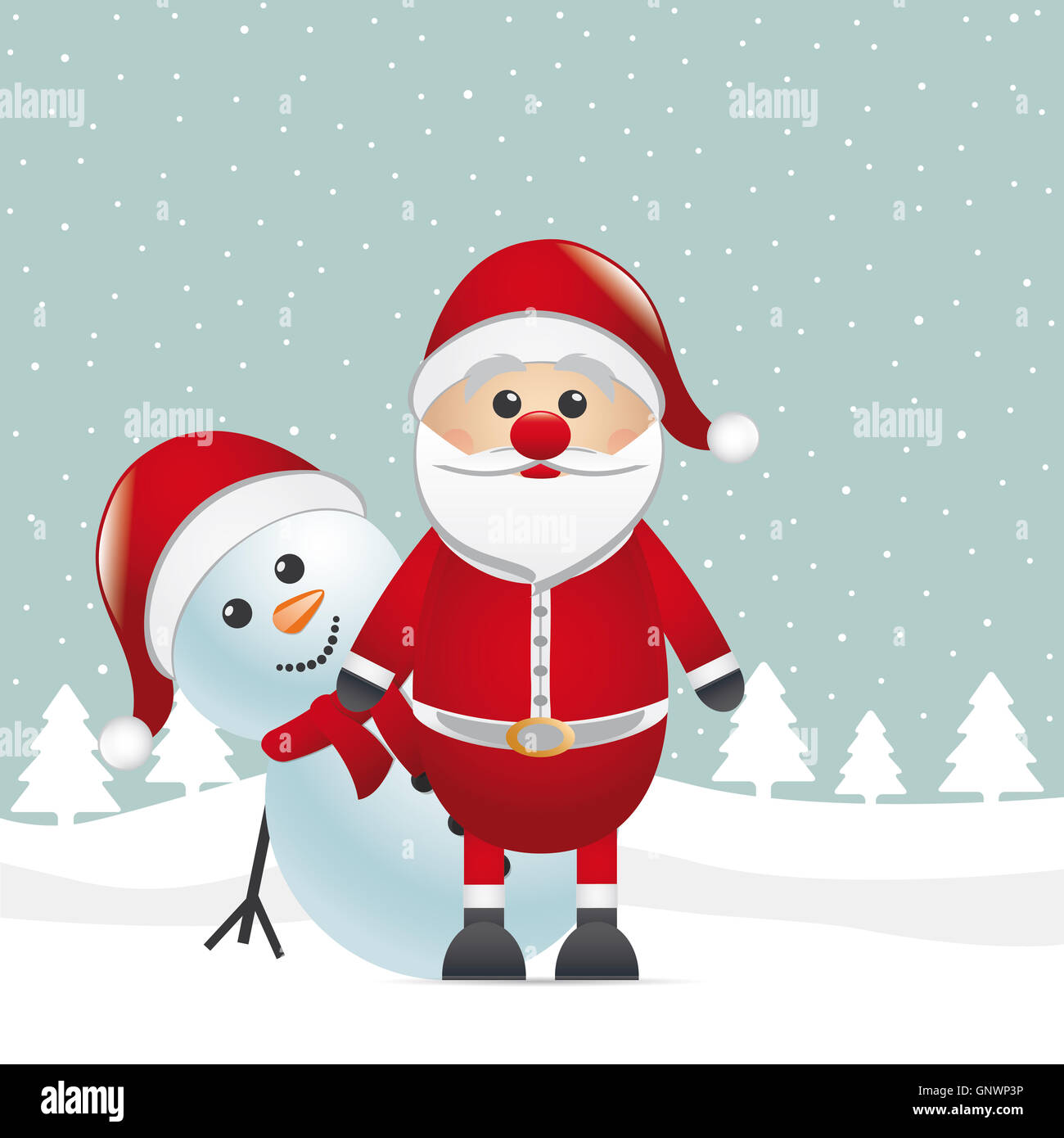 Santa reindeer christmas red hi-res stock photography and images - Alamy