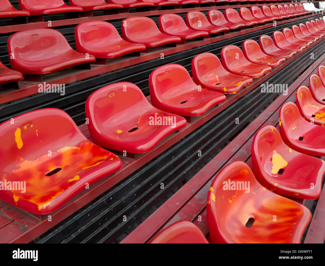 seat in football field Stock Photo - Alamy