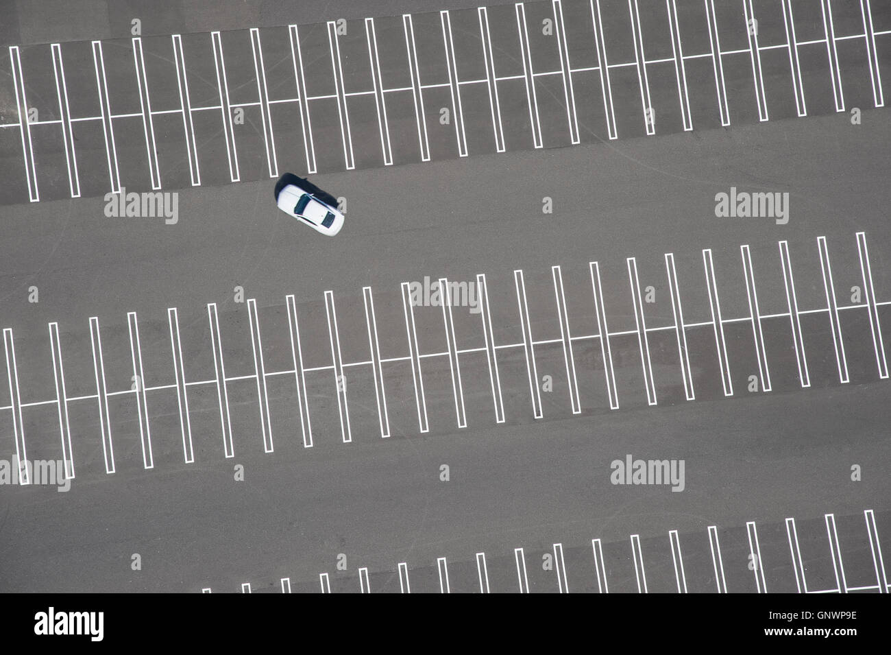 Aerial View Of Parking Lot Abstract Stock Photo - Alamy