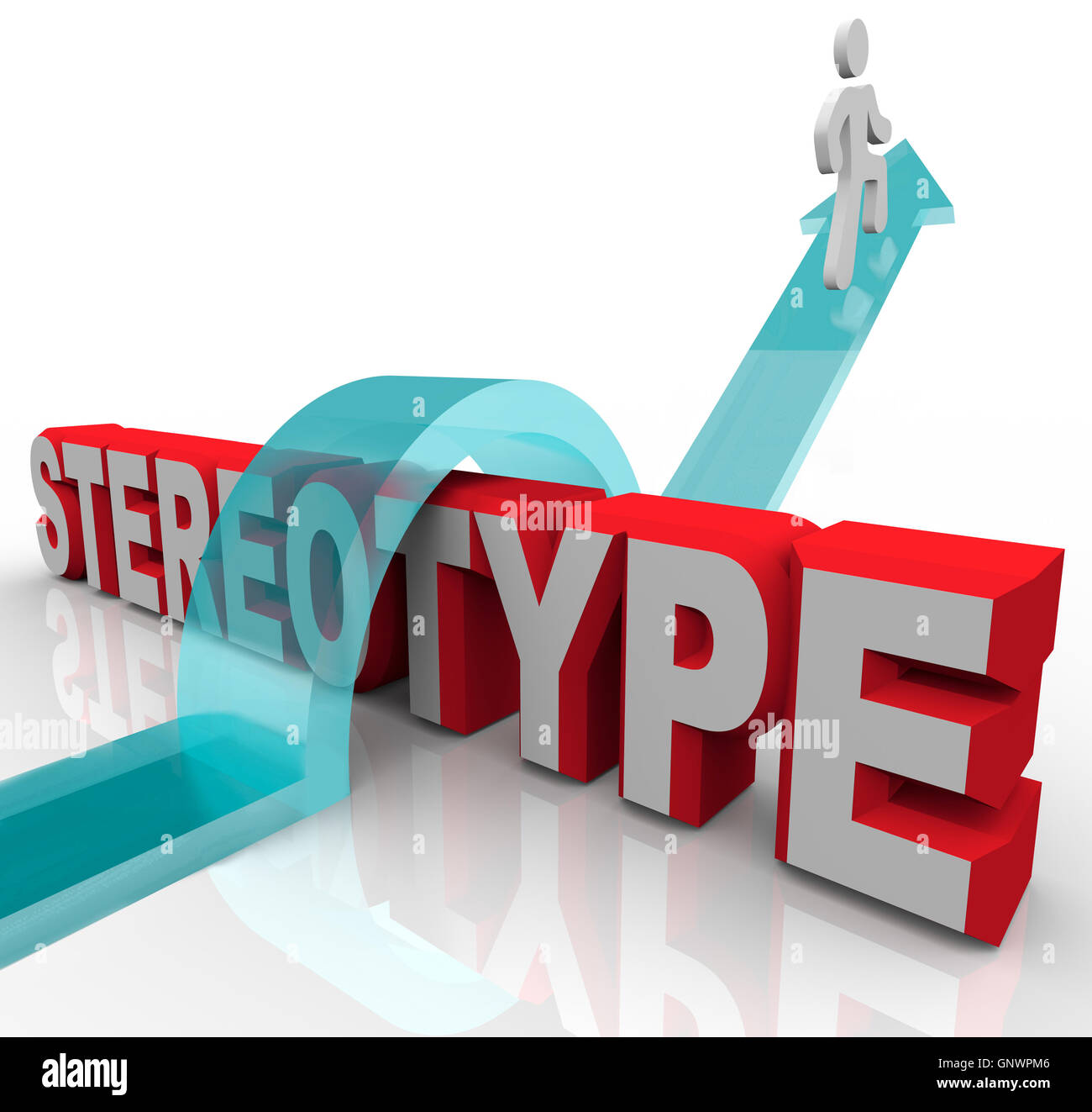 Overcoming a Stereotype Discrimination or Racism Stock Photo - Alamy