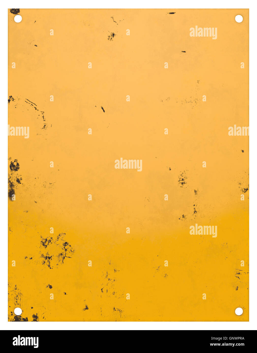 Blank grungy yellow and black worn metal sign. 3D Illustration Stock ...