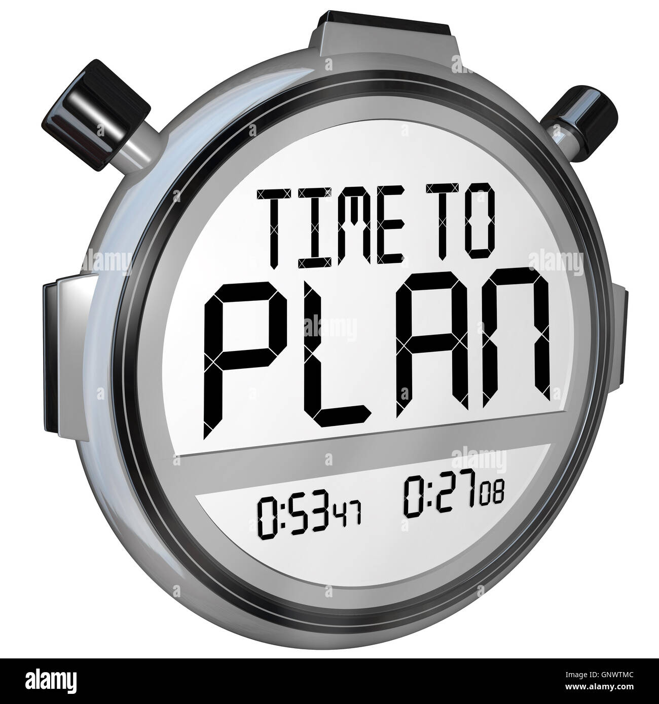 Time to Plan Stopwatch Timer Words Strategy Success Stock Photo - Alamy