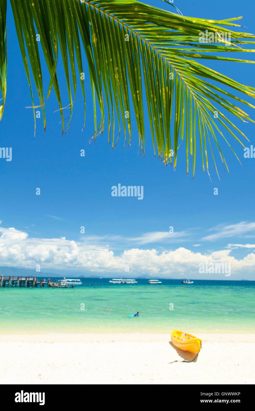 beautiful blue beach Stock Photo - Alamy