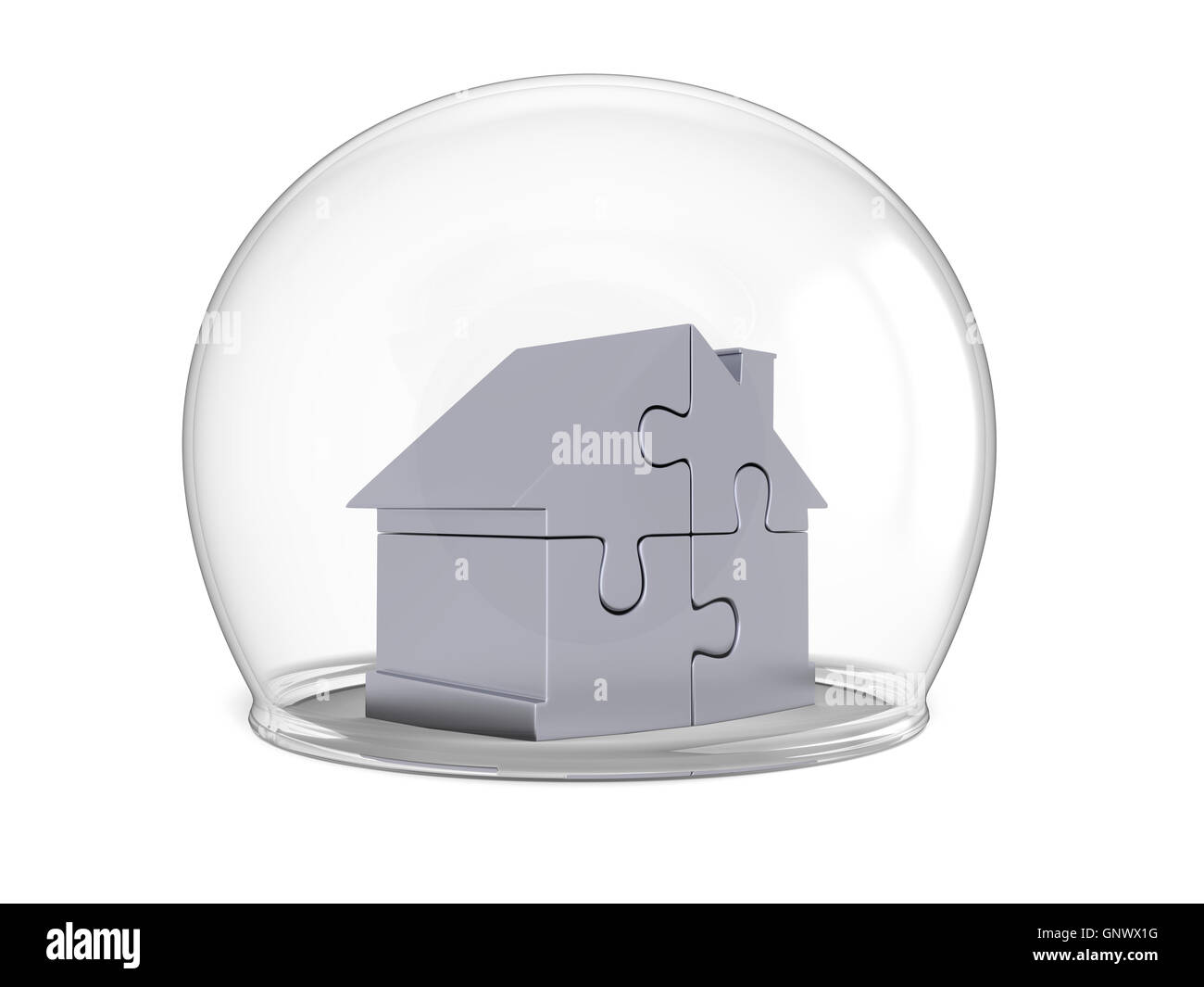 Protected house symbol Stock Photo - Alamy