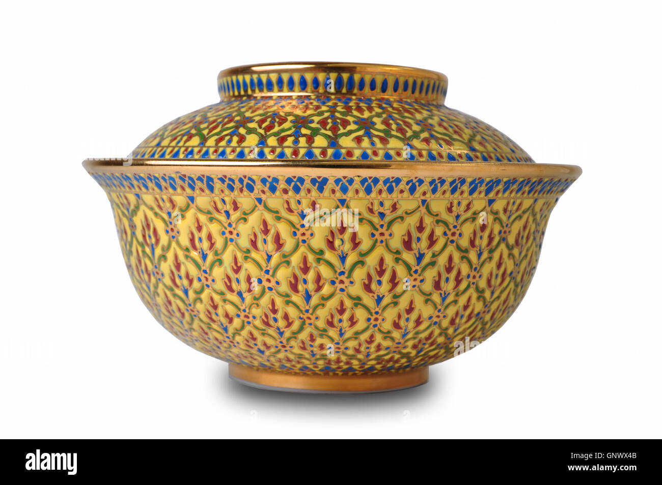Thai ceramic, Benjarong Stock Photo - Alamy