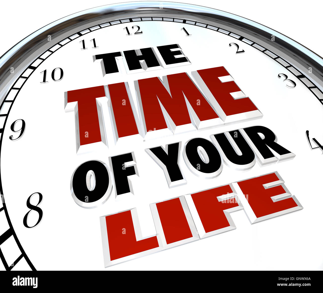 The Time of Your Life Clock Remember Good Times Memories Stock Photo ...