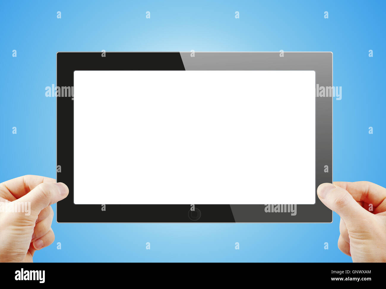 Black generic tablet pc, 3d render Stock Photo - Alamy